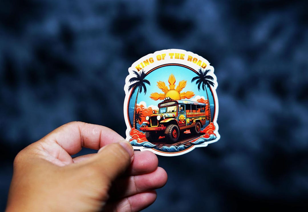 Philippine Jeepney Sticker: Filipino King of the Road Die Cut Decal - Etsy