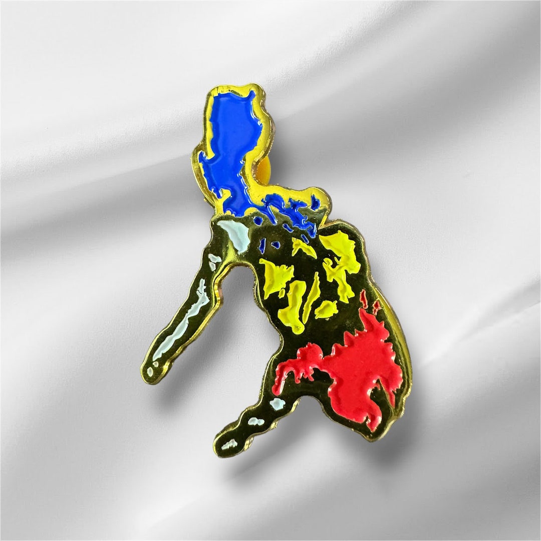 Filipino Gifts 2" Philippine Map Soft Enamel Pin Philippines Filipino ...