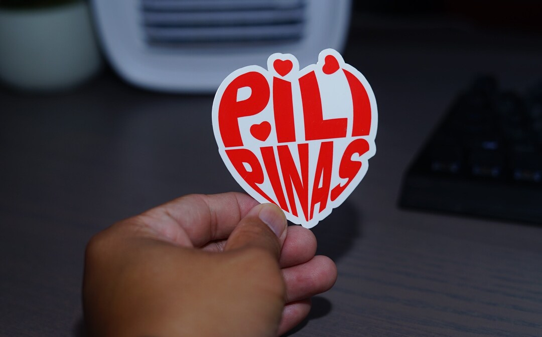 Filipino Gifts I Heart Pilipinas Die Cut Sticker for Car Laptop Wall ...