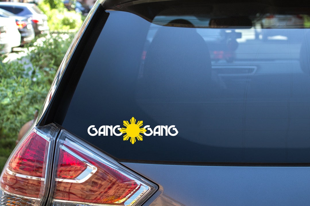 Filipino Pride Vinyl Decal Sticker: Pilipinas Sun Car Window - Etsy