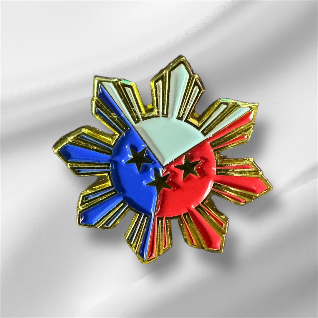 Filipino Gifts 1" Stars and Sun Soft Enamel Pin Philippines Filipino ...