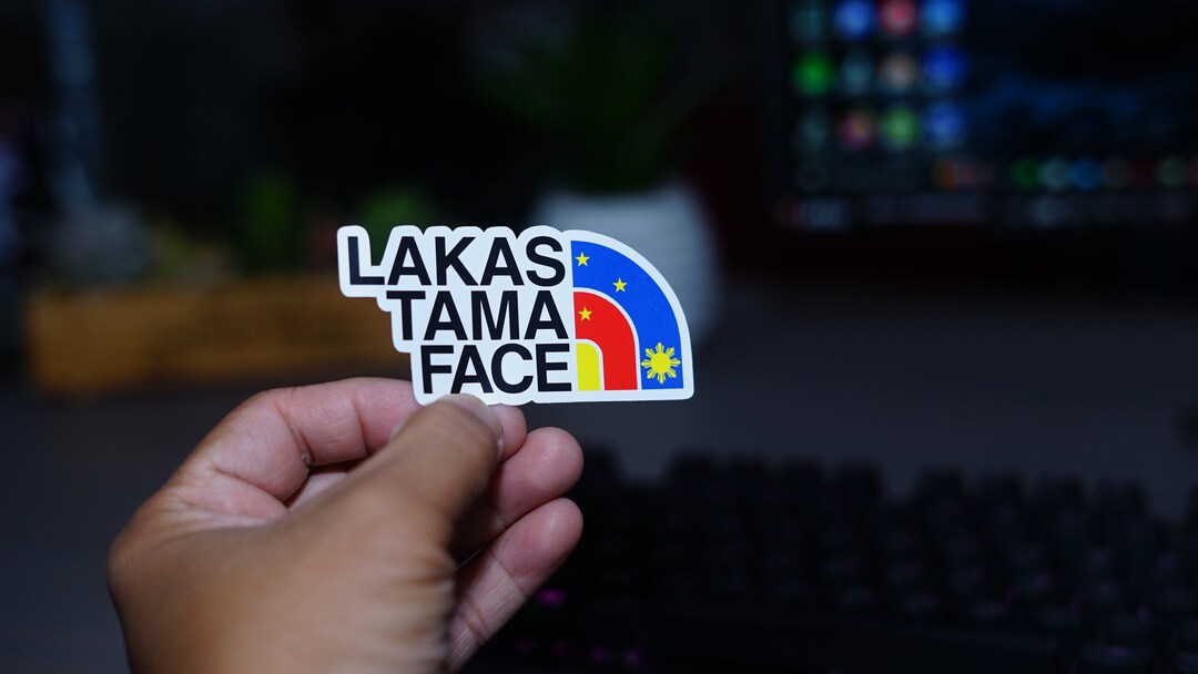 Filipino Gifts Lakas Tama Face Die Cut Sticker for Car Laptop Wall ...