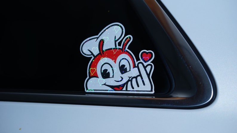 Jollibee Peeker Sticker: Filipino Pinoy Pride, Finger Heart - Etsy ...