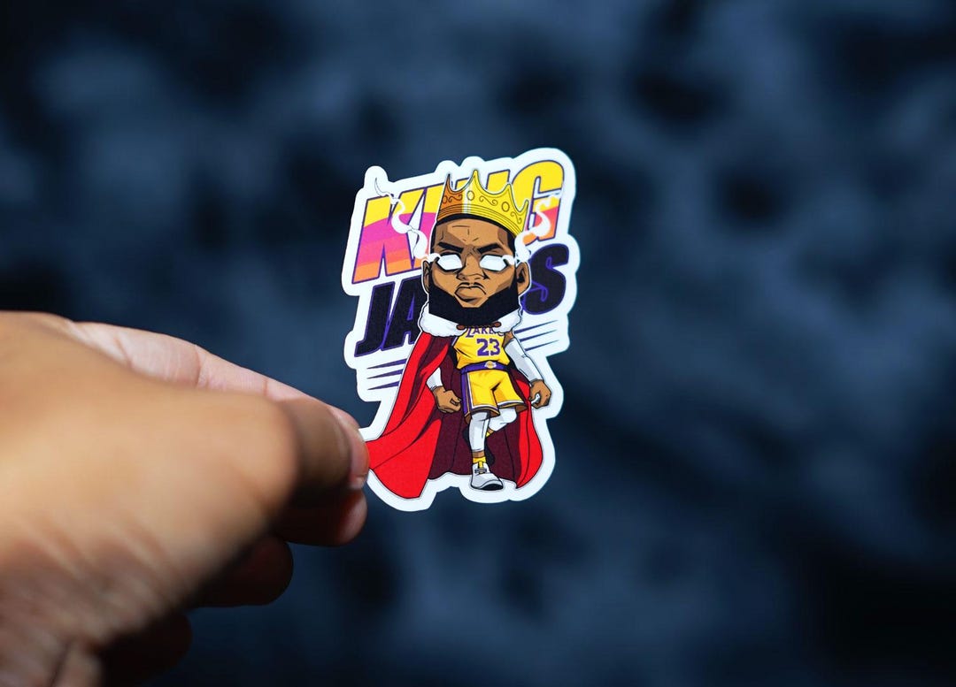 Lebron King James Die Cut Sticker for Car Laptop Wall Water Bottle ...