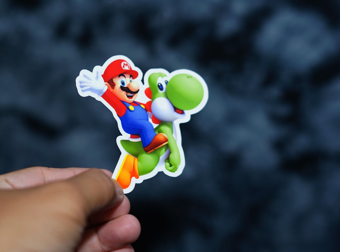 Super Mario Brothers Yoshi Die Cut Stickers for Cars Laptop Wall ...