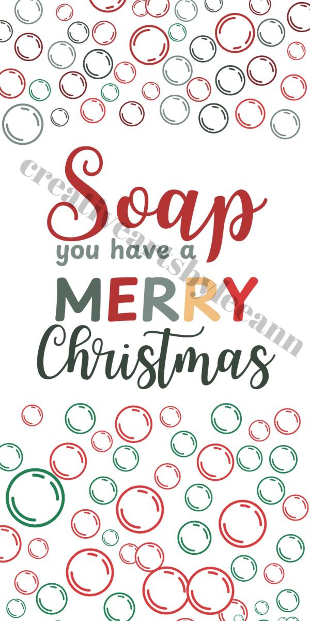 Christmas Gift Tag for Soap - Etsy
