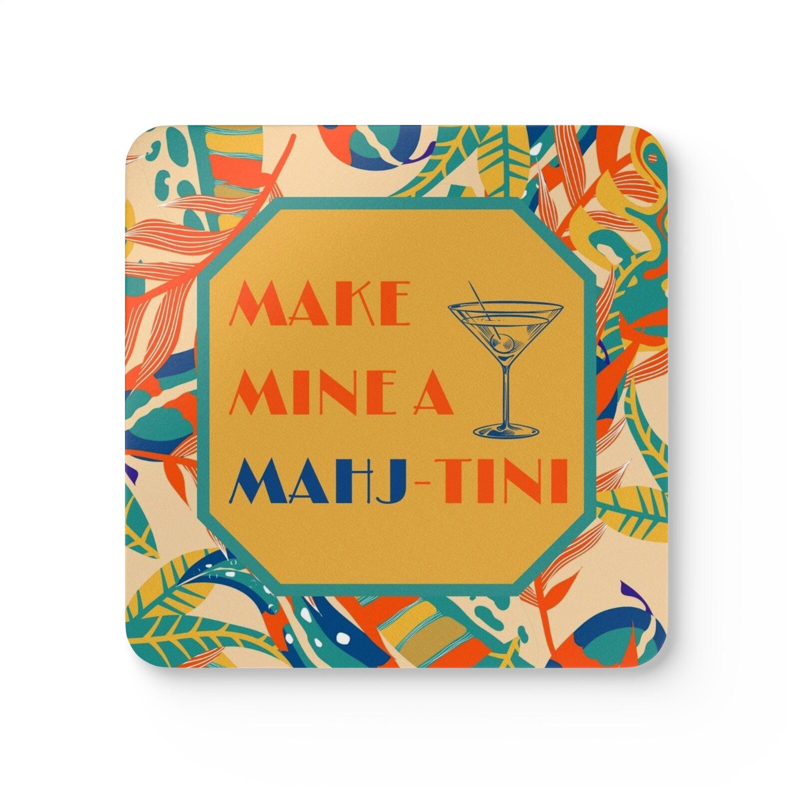 Mahjong Coaster Set - Mahjong Coaster Gift 4 Piece Set - Mahjong Gifts ...