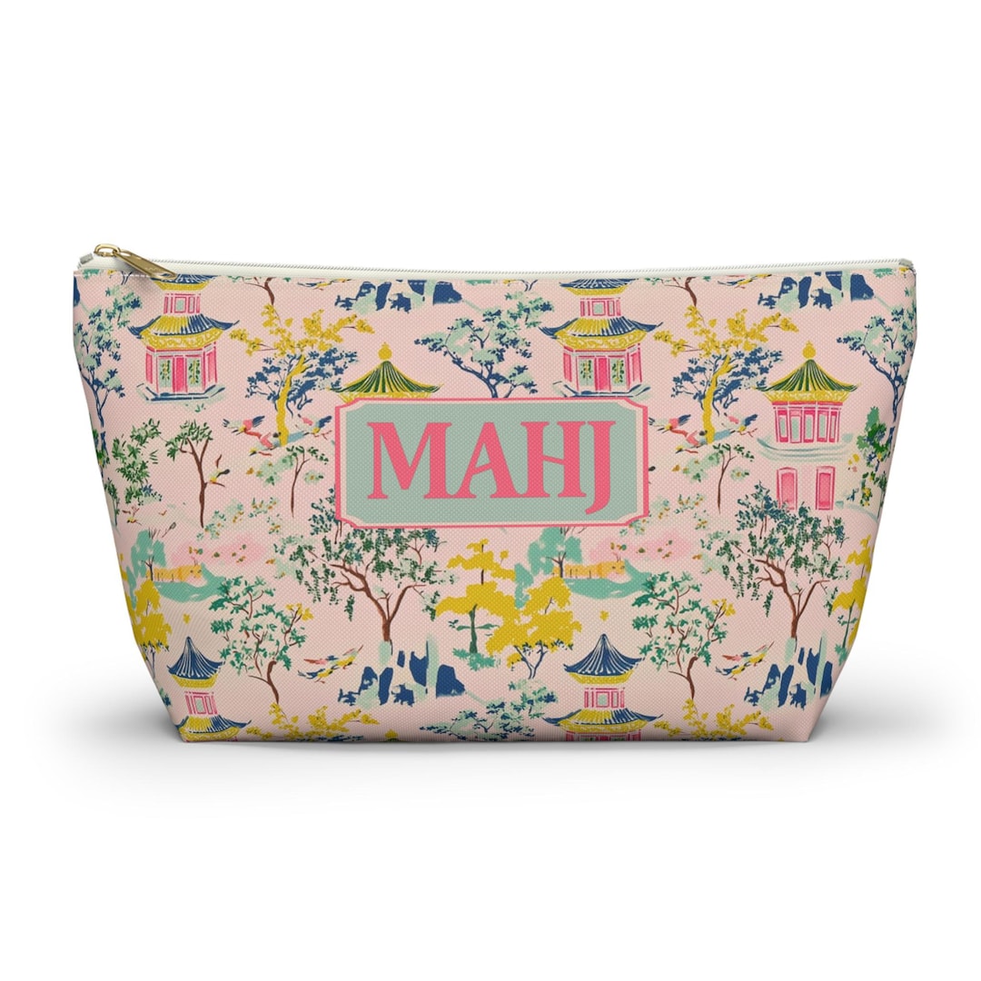 Mahjong Tile Bag - Custom Mahjong Gifts - Monogrammed Bag - Monogram ...