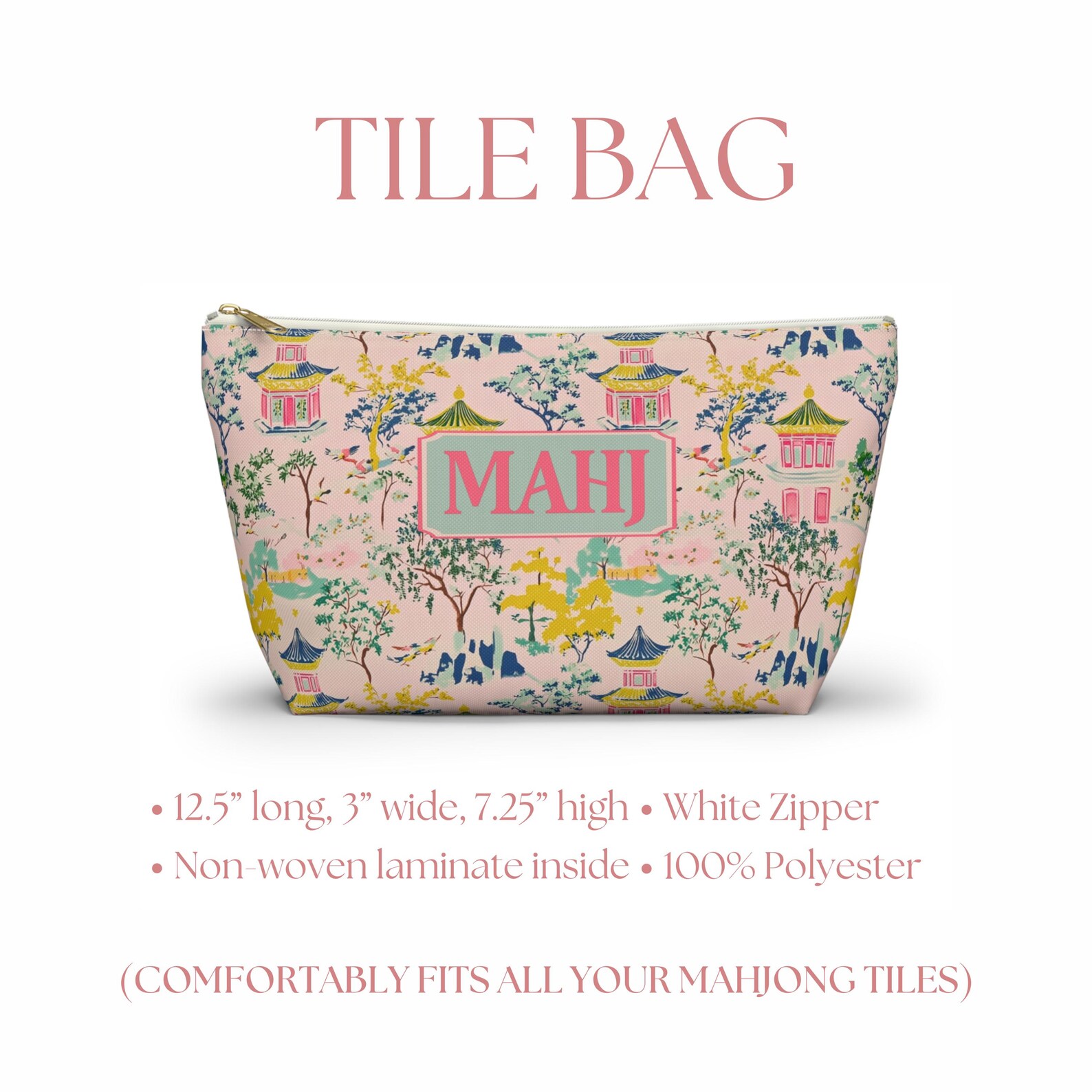 Mahjong Tablecloth With Rules - Mahjong Table Cover - Mahjong Gifts ...