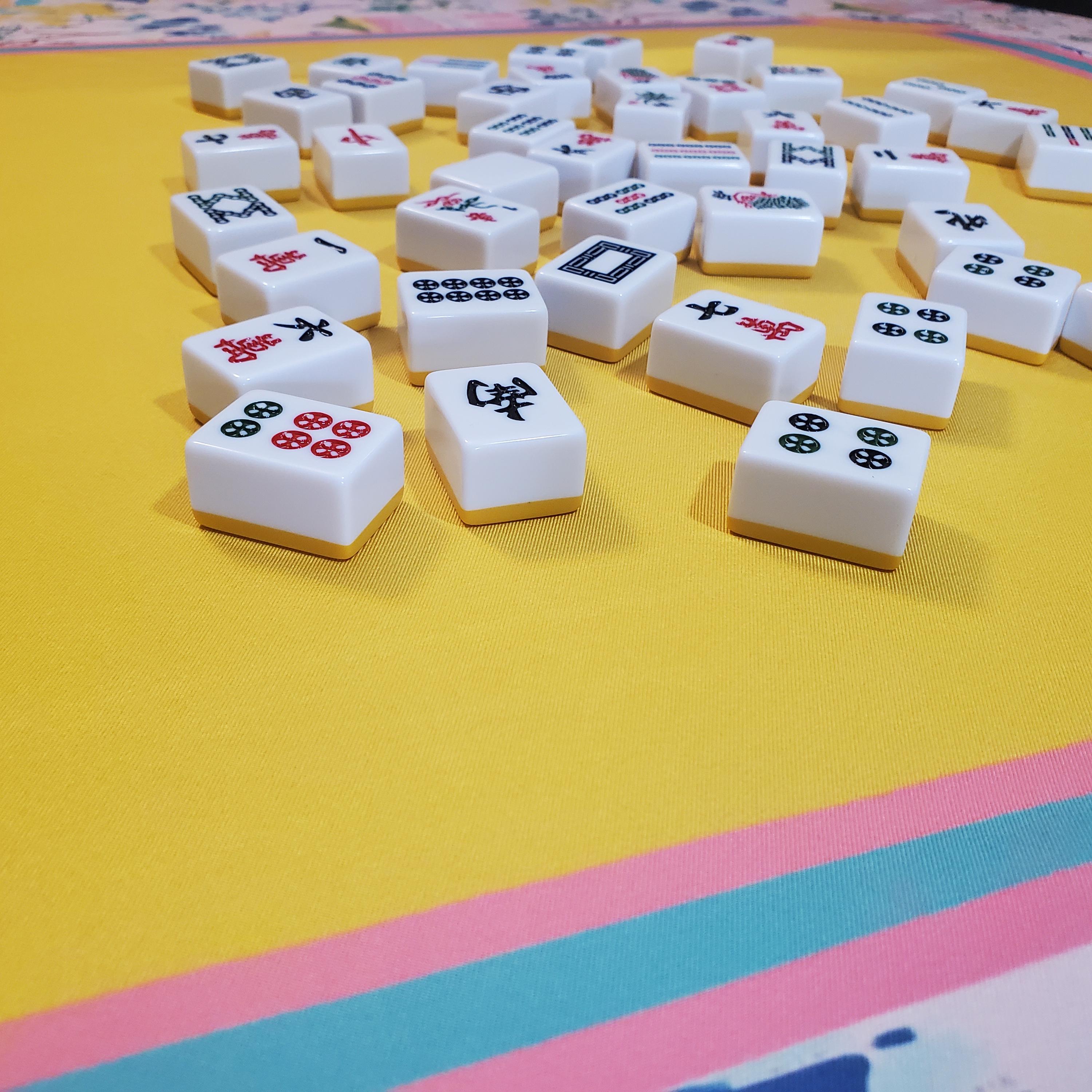 Mahjong Tablecloth With Rules - Mahjong Table Cover - Mahjong Gifts ...