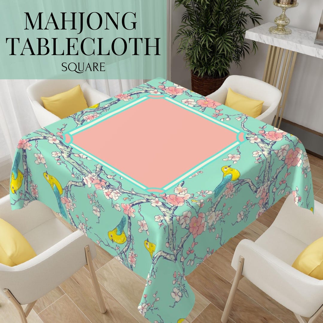 Mahjong Tablecloth - Mahjong Card Table Cover - Mahjong Gifts - Perfect ...