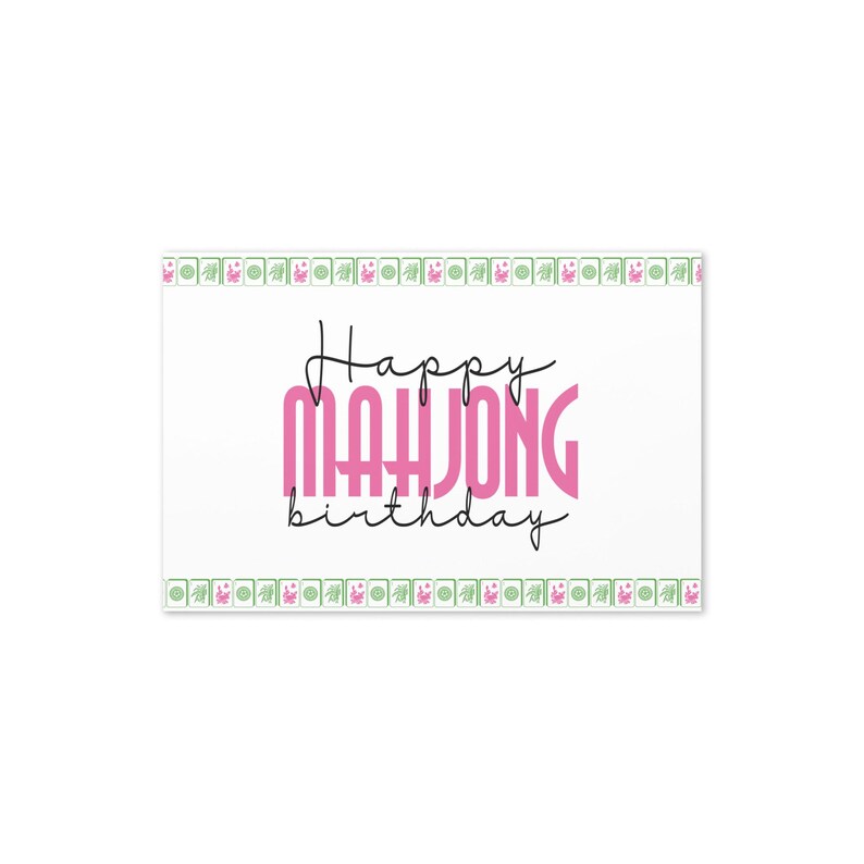 Mahjong Birthday Card for Mahjong Lover - Mahjong Birthday - Mahjong ...