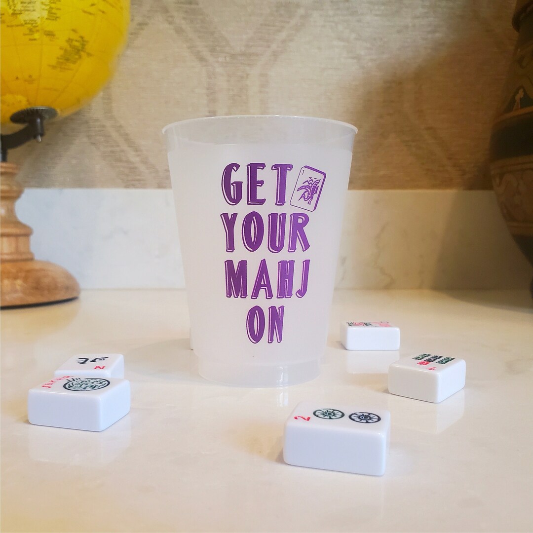 MAHJONG CUPS 16oz Mahjong Frosted Cups 10ct Mahjong Game Prize Get Your ...