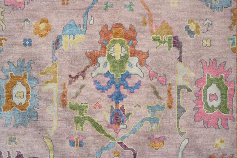 Buy Lt. Peach Oushak Style Hand Knotted Rug 4x6, 5x8, 6x9, 8x10, 9x12 ...