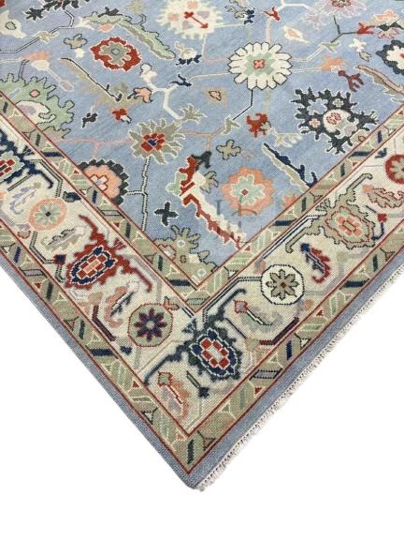Buy Lt. Grey Oushak Style Hand Knotted Rug 4x6, 5x8, 6x9, 8x10, 9x12 ...