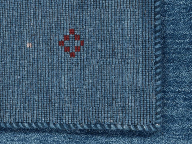 Buy Lt. Blue Hand Loom Wool Rug 4x6, 5x8, 6x9, 8x10, 9x12, 10x14 Ft for ...