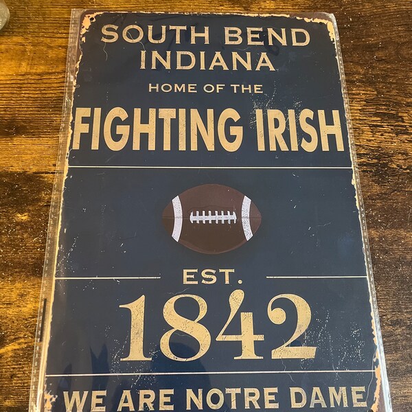 Notre Dame Sign - Etsy
