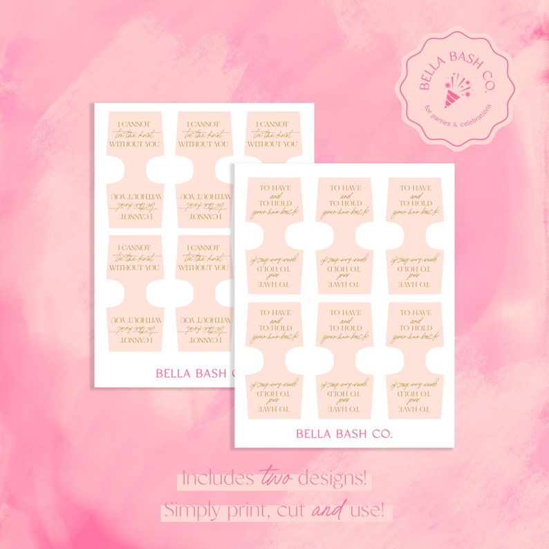 Printable Digital I Cannot Tie the Knot Without You and to Have and to ...