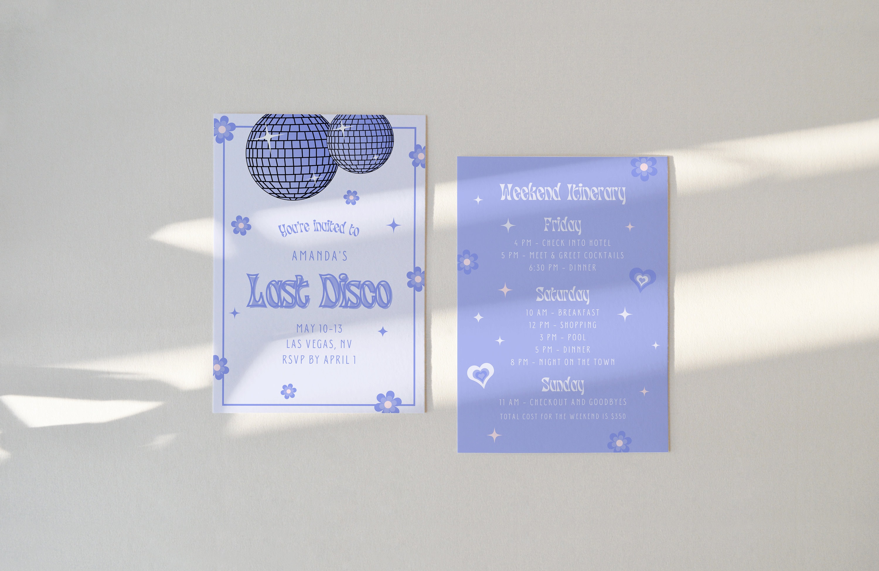 Printable Last Disco Bachelorette Party Invitation and - Etsy