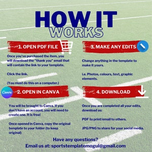 Canva Sports Editable Instagram Social Media Posts Gameday Team ...