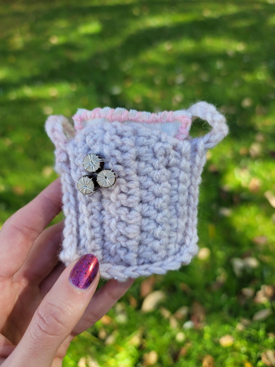 Emotional Healing Crochet Mojo Bag (no. 1) -- Handmade Spell Sachet for ...