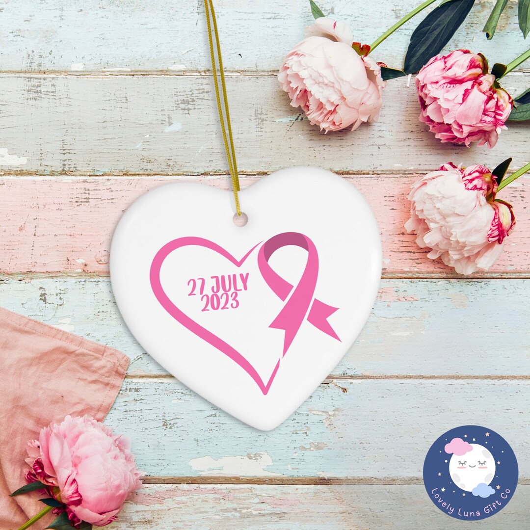 Personalized Cancer Ornament Cancer Survivor Ceramic Keepsake Custom ...