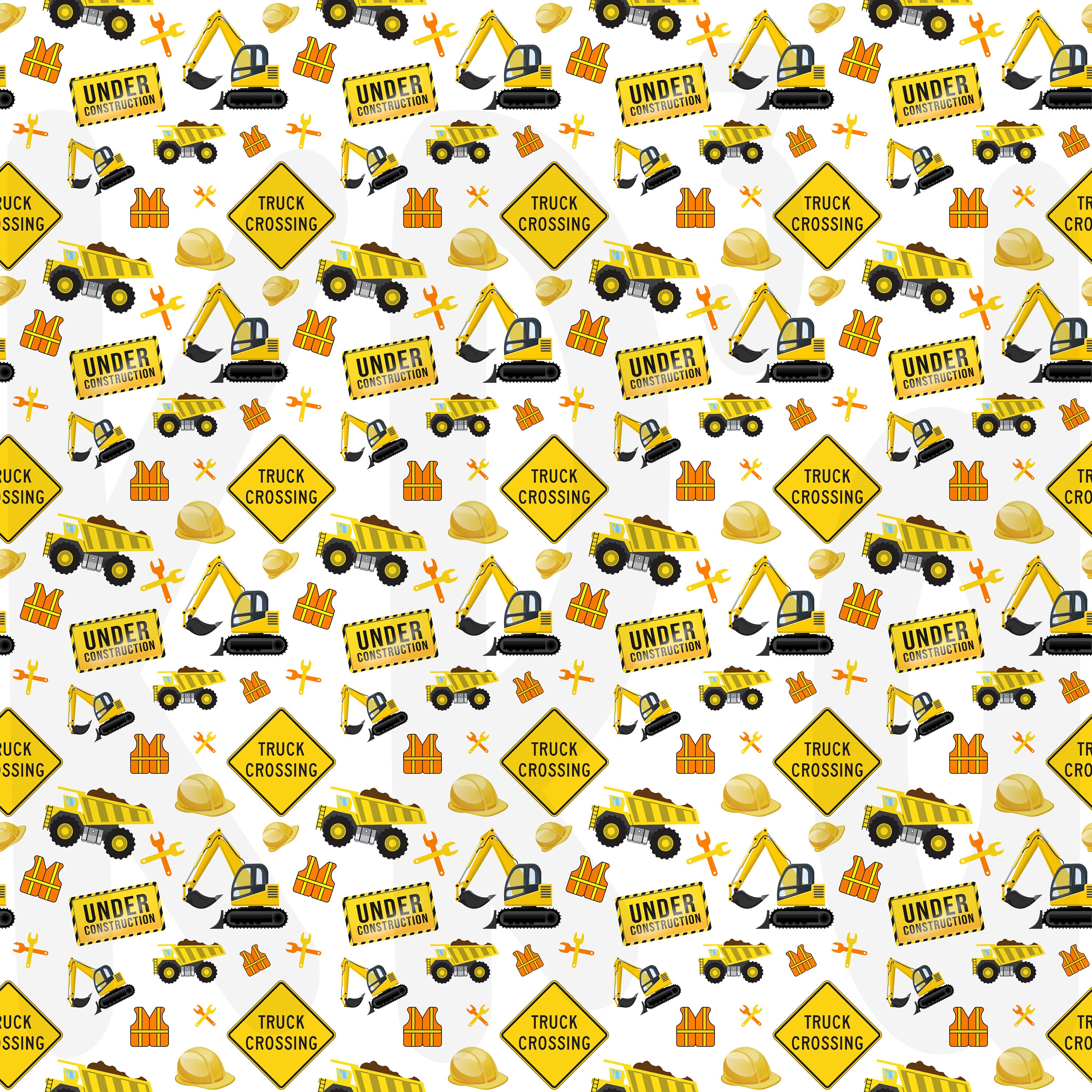 Construction Site Seamless PNG File | Leather and Fabric Repeat Digital ...