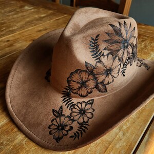 Custom Hand-burned Rancher Style Hat - Etsy