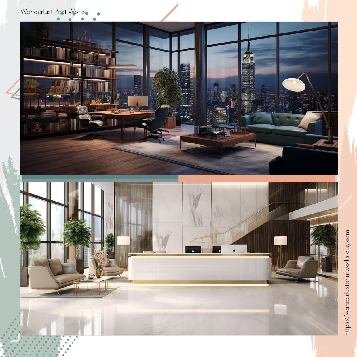 Zoom Background Professional Luxury Office Backgrounds for Zoom ...