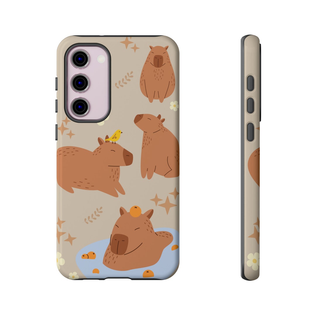 Cute Capybara Phone Case Kawaii Capybara Orange Phone Case - Etsy