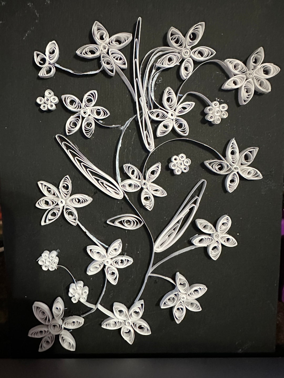 Paper Quilled White Flowers - Etsy