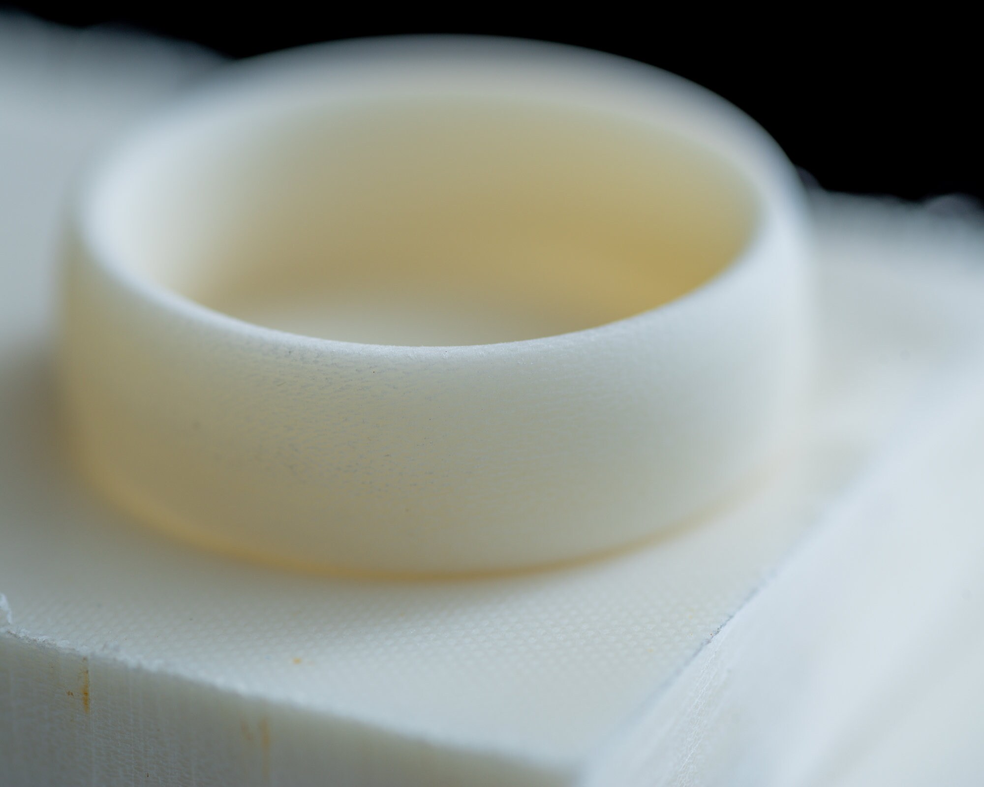 White Linen Micarta Ring Hand-turned Micarta Ring Perfect as A Durable ...