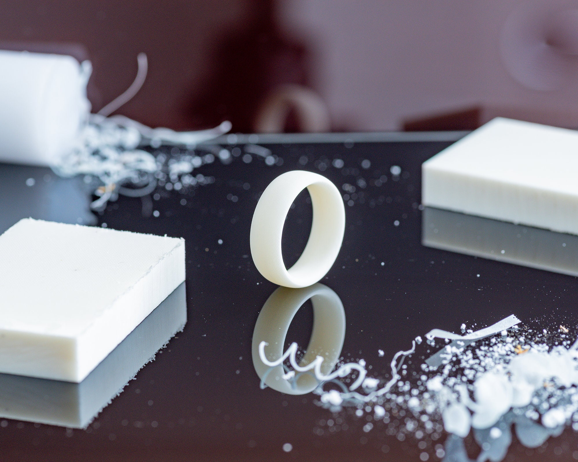 White Linen Micarta Ring Hand-turned Micarta Ring Perfect as A Durable ...