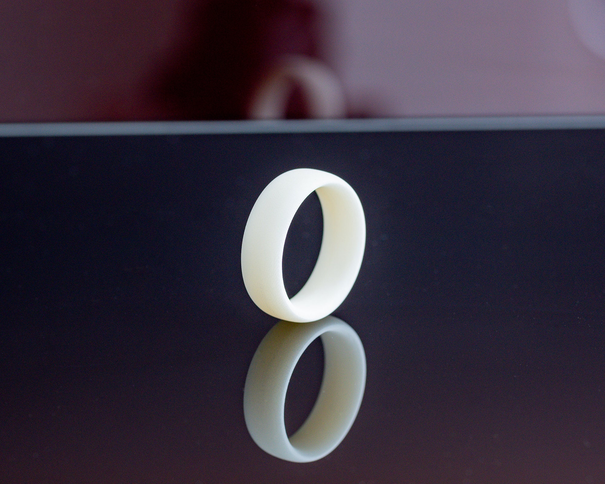 White Linen Micarta Ring Hand-turned Micarta Ring Perfect as A Durable ...