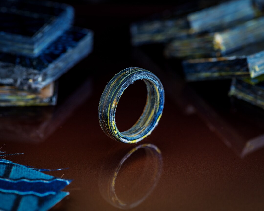 Handmade Micarta Ring - Bespoke "byb" Micarta | Durable Alternative ...