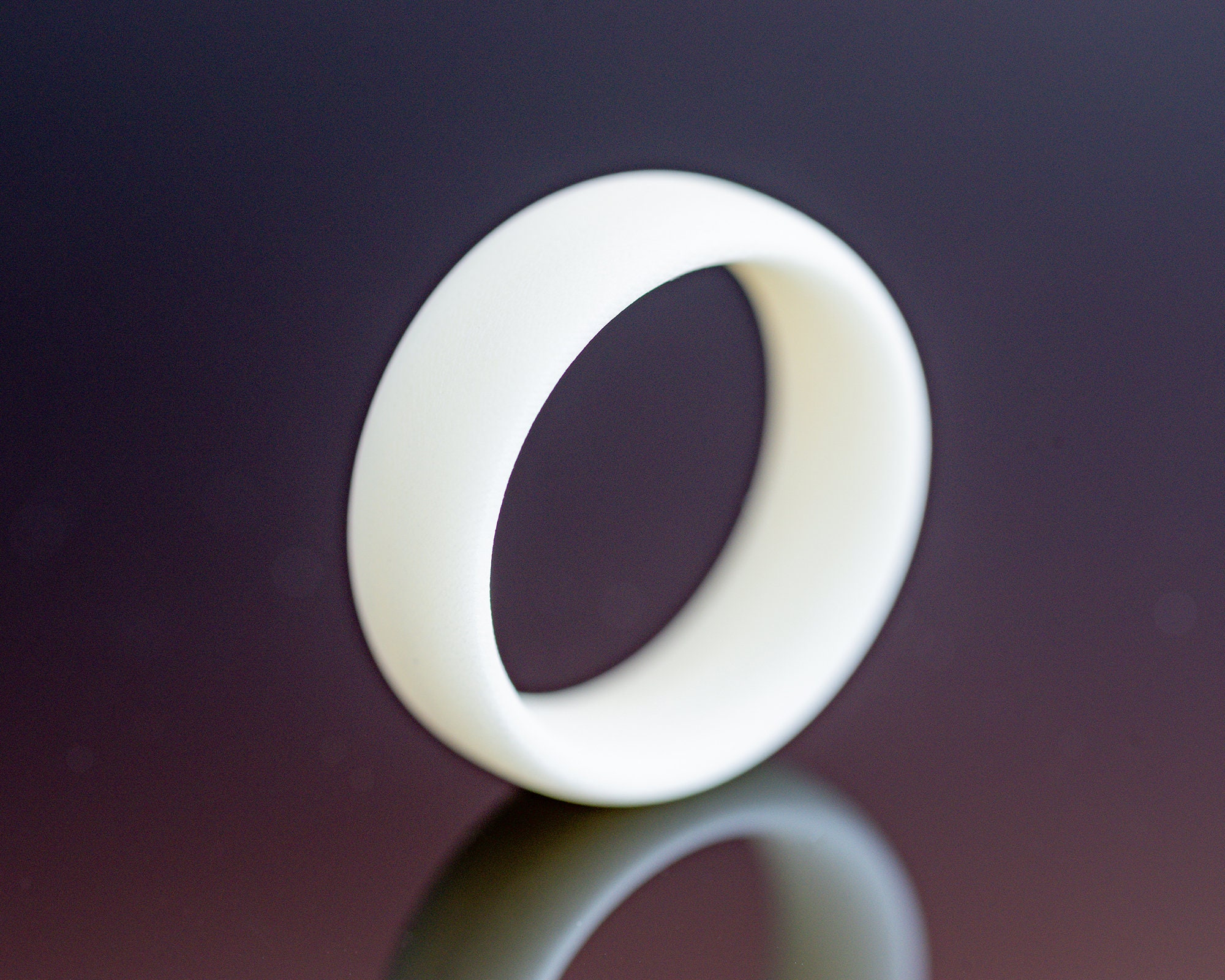 White Linen Micarta Ring Hand-turned Micarta Ring Perfect as A Durable ...