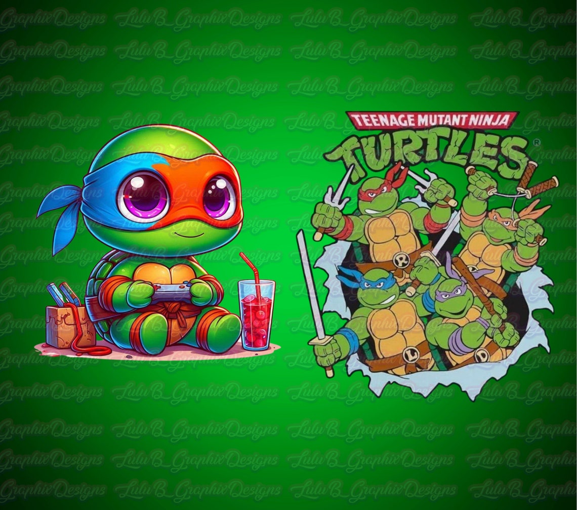 Ninja Turtle Design 20oz Tumbler PNG Instant Download, Tumbler PNG, Designs - Etsy