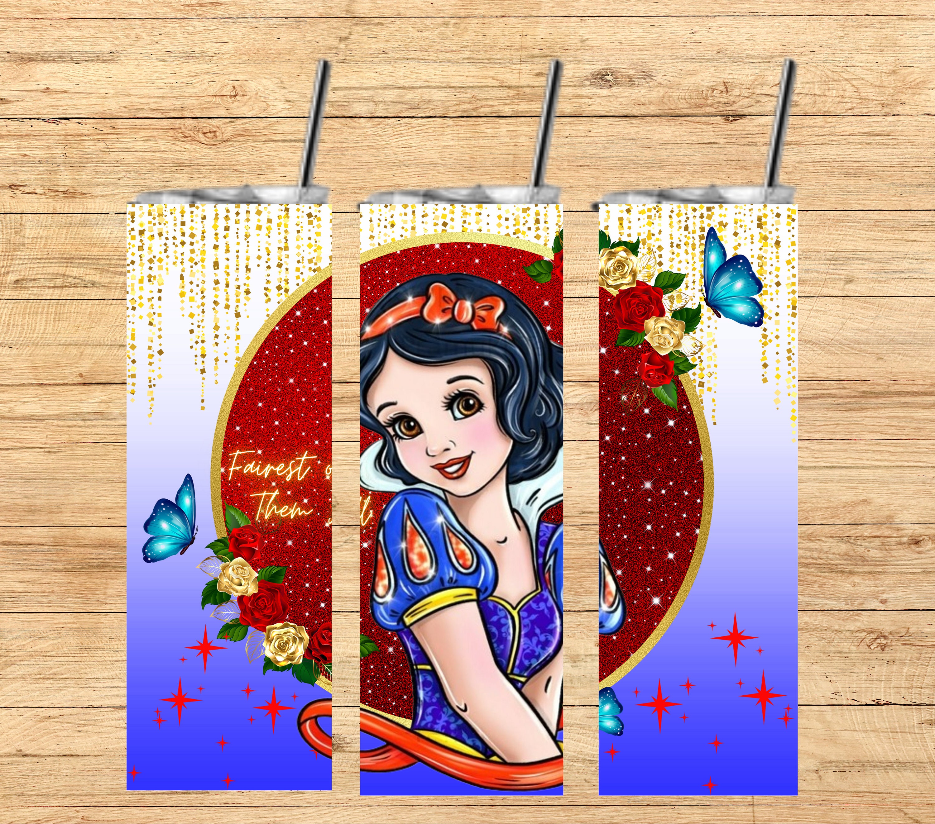 Snow White Design 20oz Tumbler PNG Instant Download, Princess Tumbler ...
