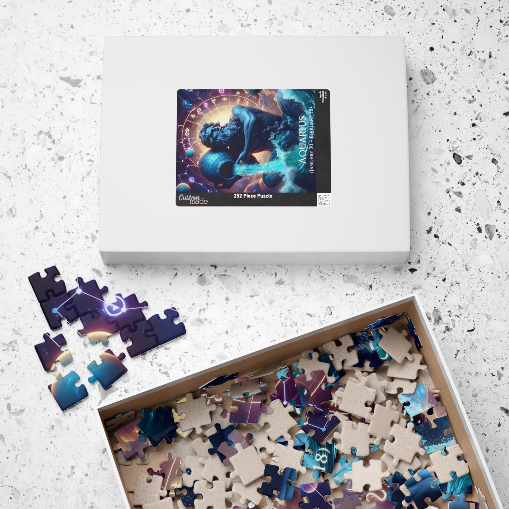 Aquarius Zodiac Puzzle | 110, 252, 520, 1014-piece | Perfect Gift for ...