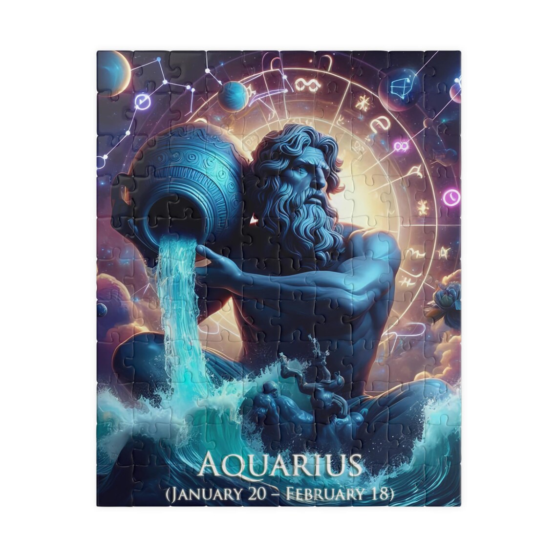 Aquarius Zodiac Puzzle | 110, 252, 520, 1014-piece | Perfect Gift for ...