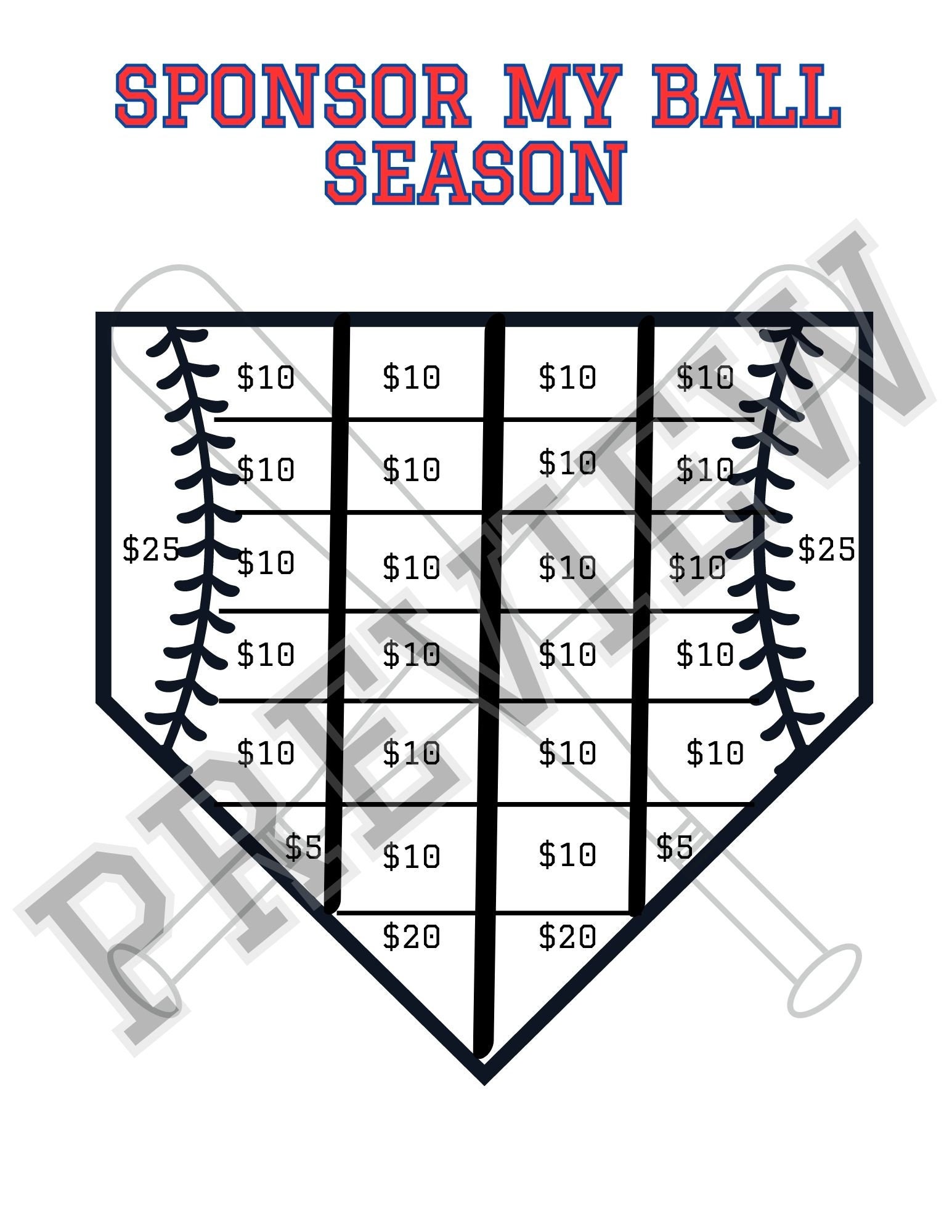 Sponsor My Ball Season Fundraiser - Etsy