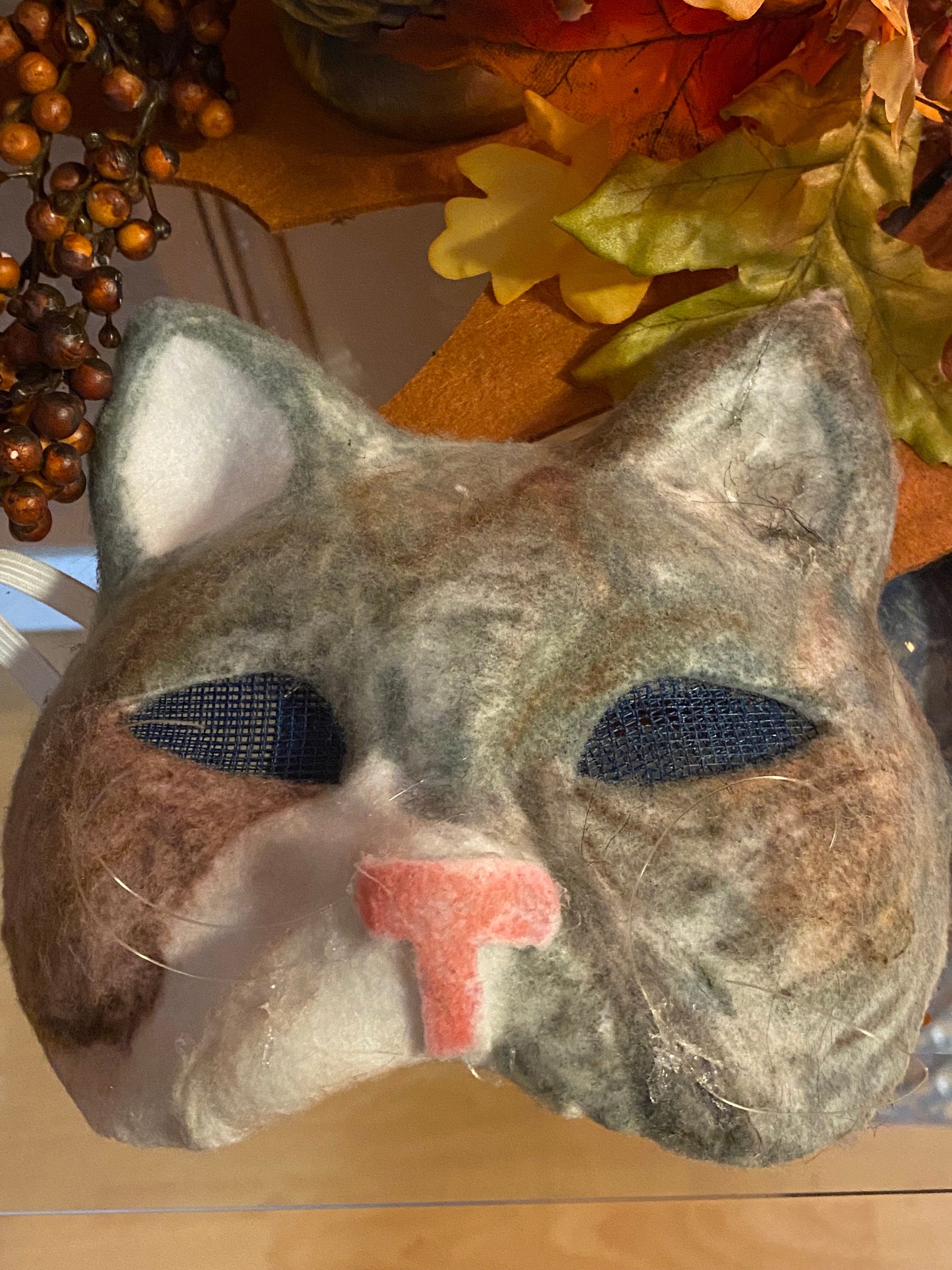 Therian/quadrobist Cat Mask mesh and Whiskers - Etsy