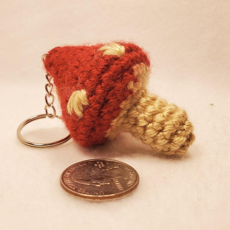 Mushroom Keychain - Etsy