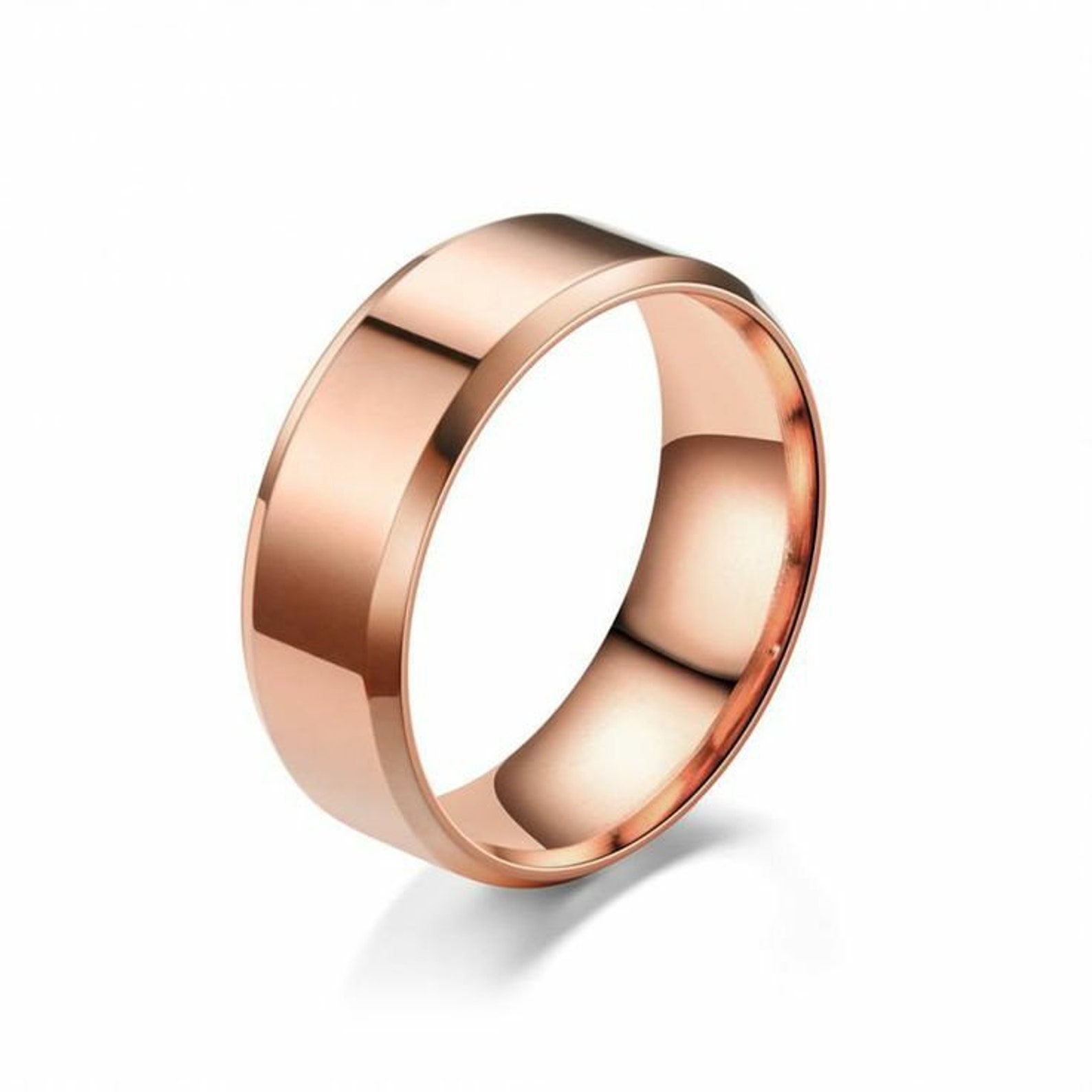 Copper Indian Beautiful Plain Band Valentine Day Gift Jewelry Handmade ...