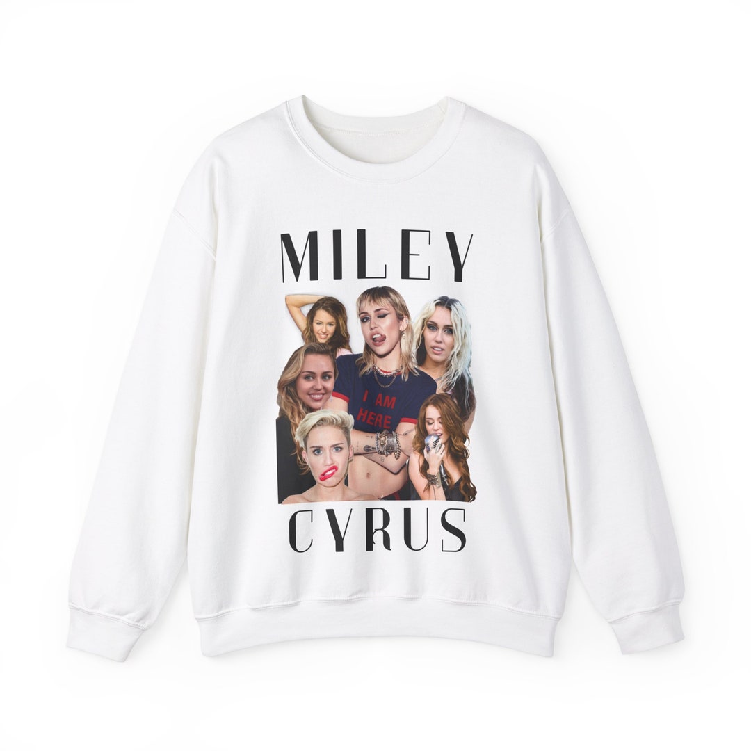 Miley Cyrus Vintage Rap Style Unisex Crewneck Sweatshirt - Etsy
