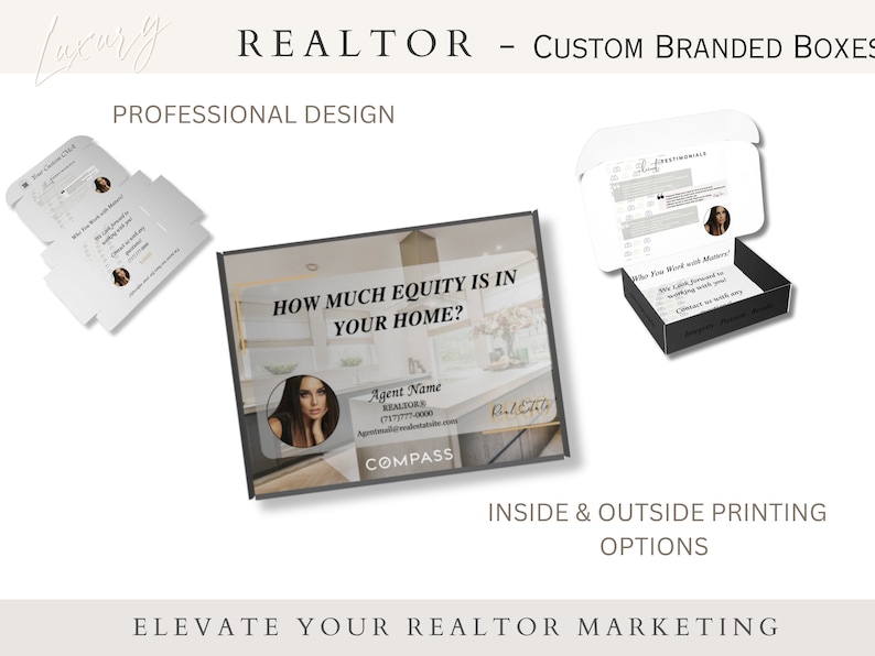 Realtor Listing Presentation Equity Box, Custom Cma Box, Real Estate ...