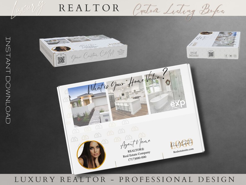 Real Estate Marketing Box, Presentation Box, Real Estate Mailer, Custom ...