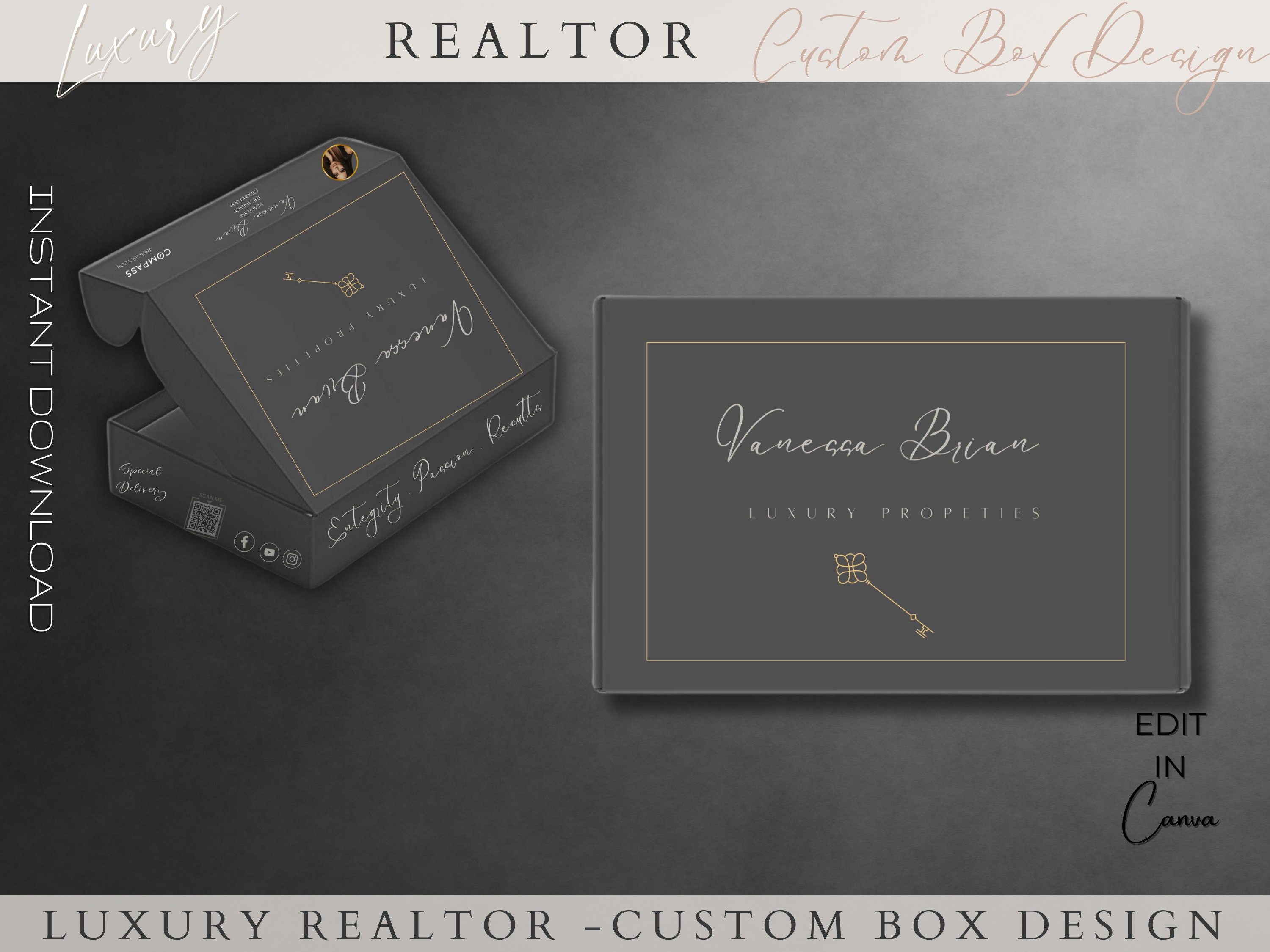 Realtor Box Design for Luxury Listing Presentation Neighborhood Farming ...