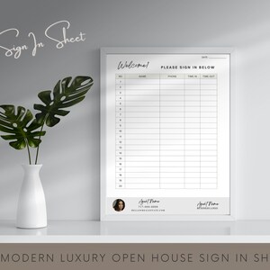 Welcome Sign for Open House Kit Open House Scan QR Code Editable ...