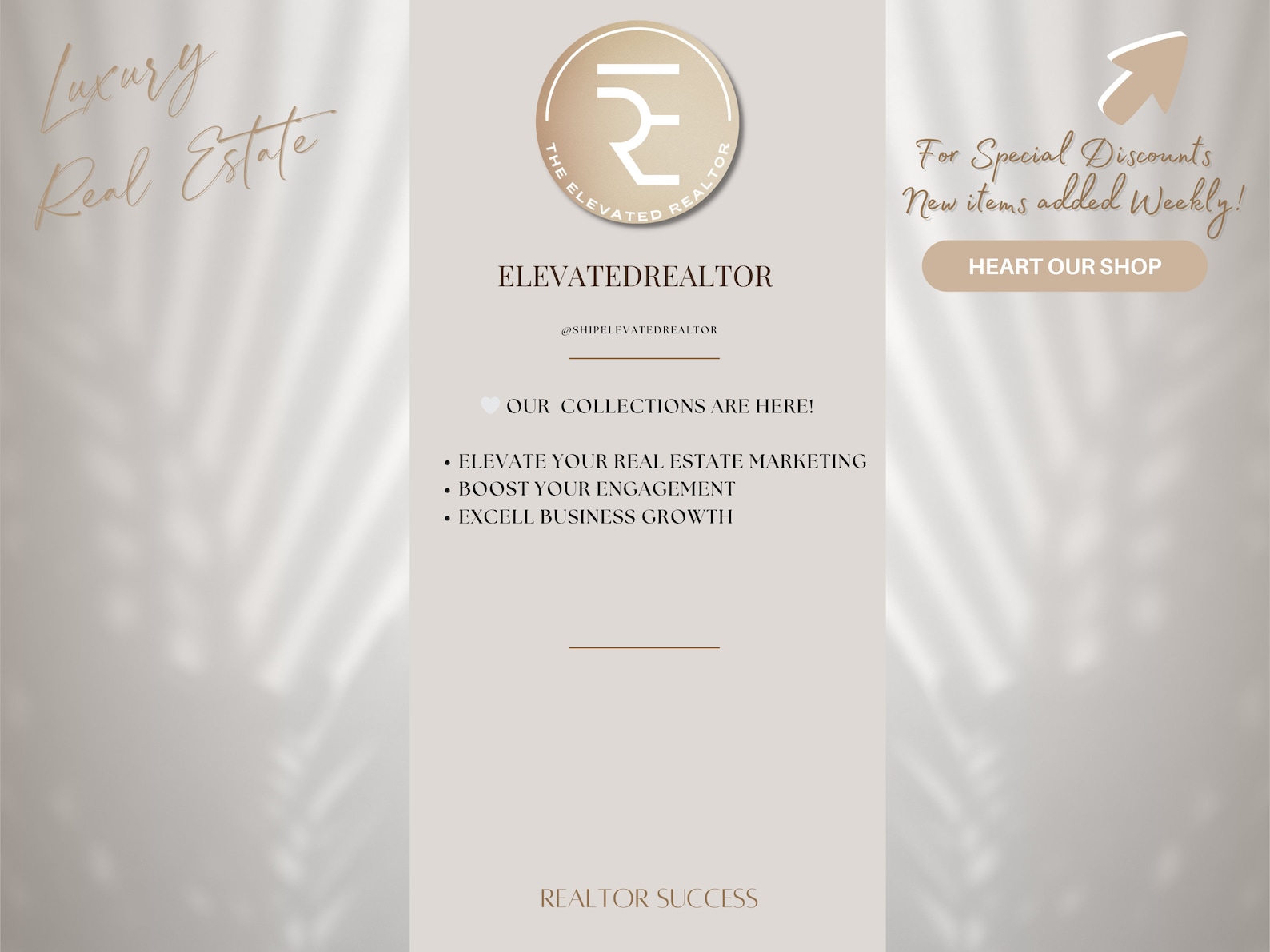 Realtor Link in Bio Social Media Linktree Template Real Estate Bio ...